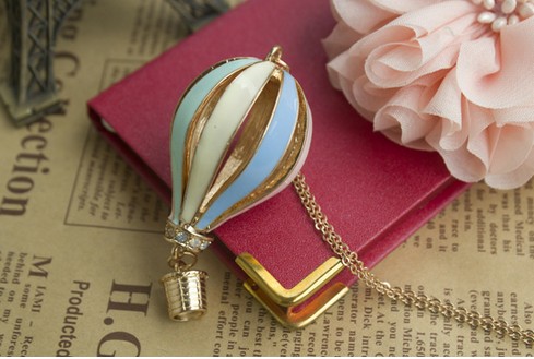 Colorful Air Balloon Beautiful Necklace Pendant Jewelry Necklace Prom ...