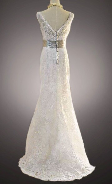 Custom Make Vintage Wedding Dress A Line Bridal Gown Bridesmaid Lace ...