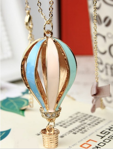 Colorful Air Balloon Beautiful Necklace Pendant Jewelry Necklace Prom ...