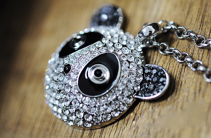Full Diamond Panda Necklace, Holiday Party, Birthday Bridesmaid Gift ...